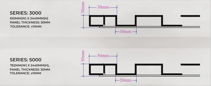 Royal Teak ACP Louvers Panel SBACP-116